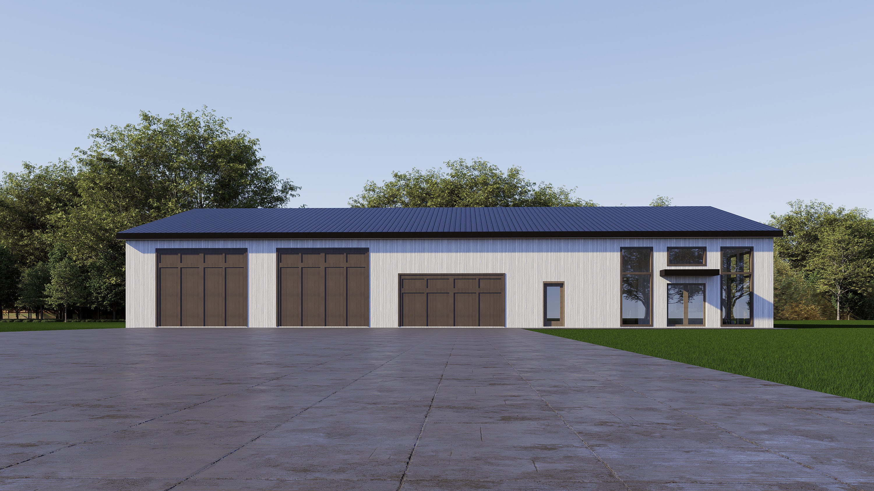 Barndominium, House Plan, 3 Bedrooms 2 Bath With 3 Car Garage Shop, 70 ...