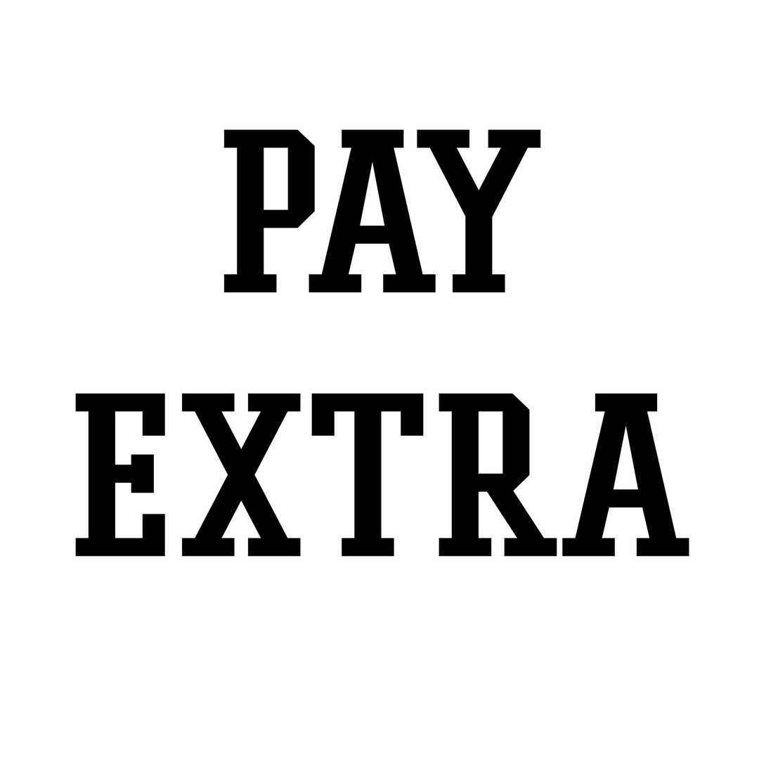 Pay Extra - Etsy