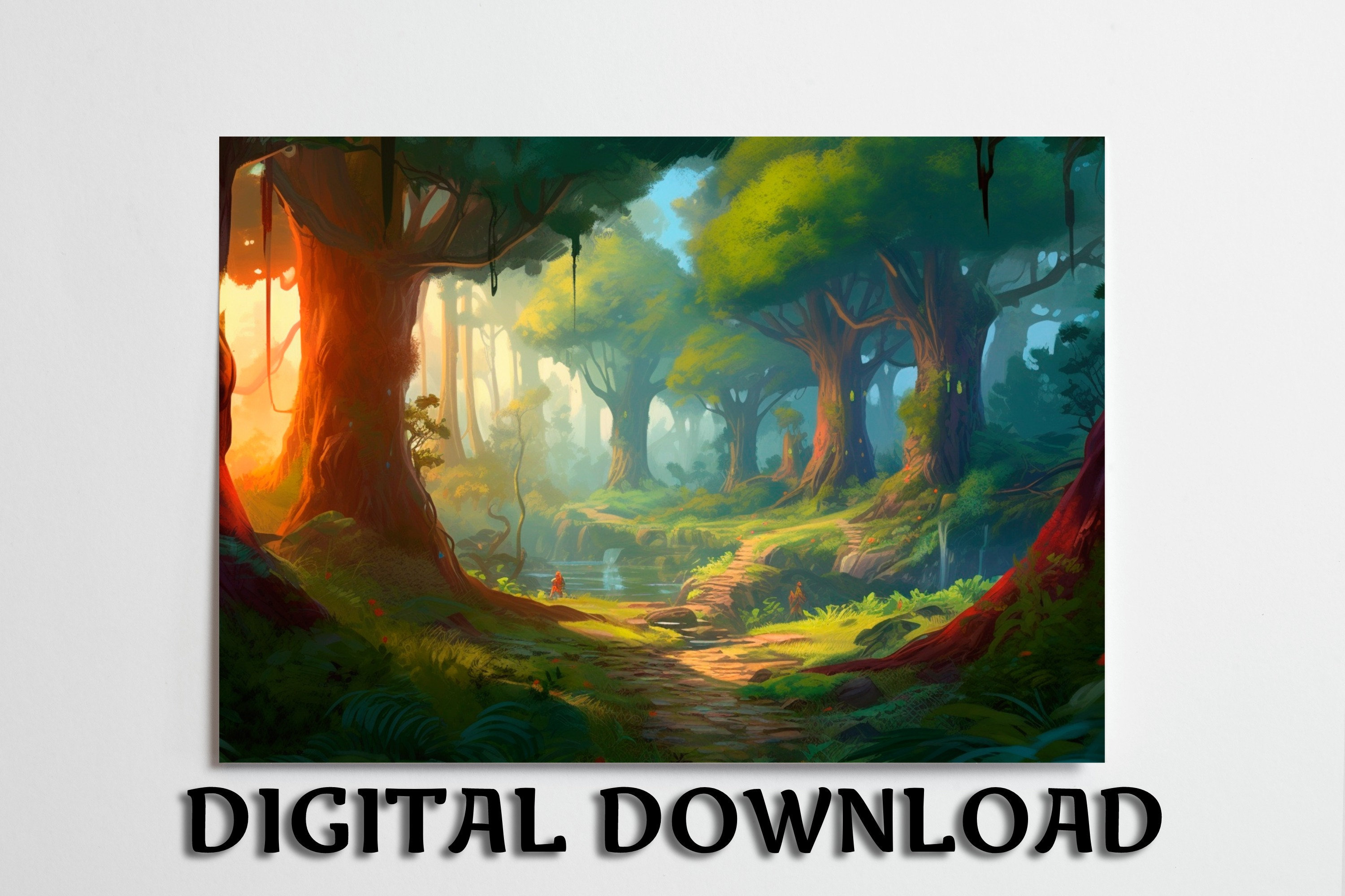 Elwynn Forest Digital Art Inspired by World of Warcraft (download Only ...