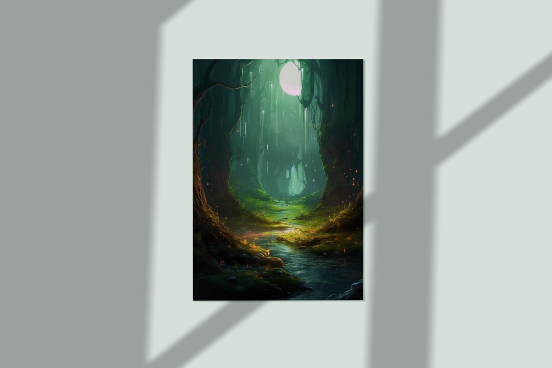 Felwood | Swamp Walkway | Alien Landscape Digital Download Only - Etsy