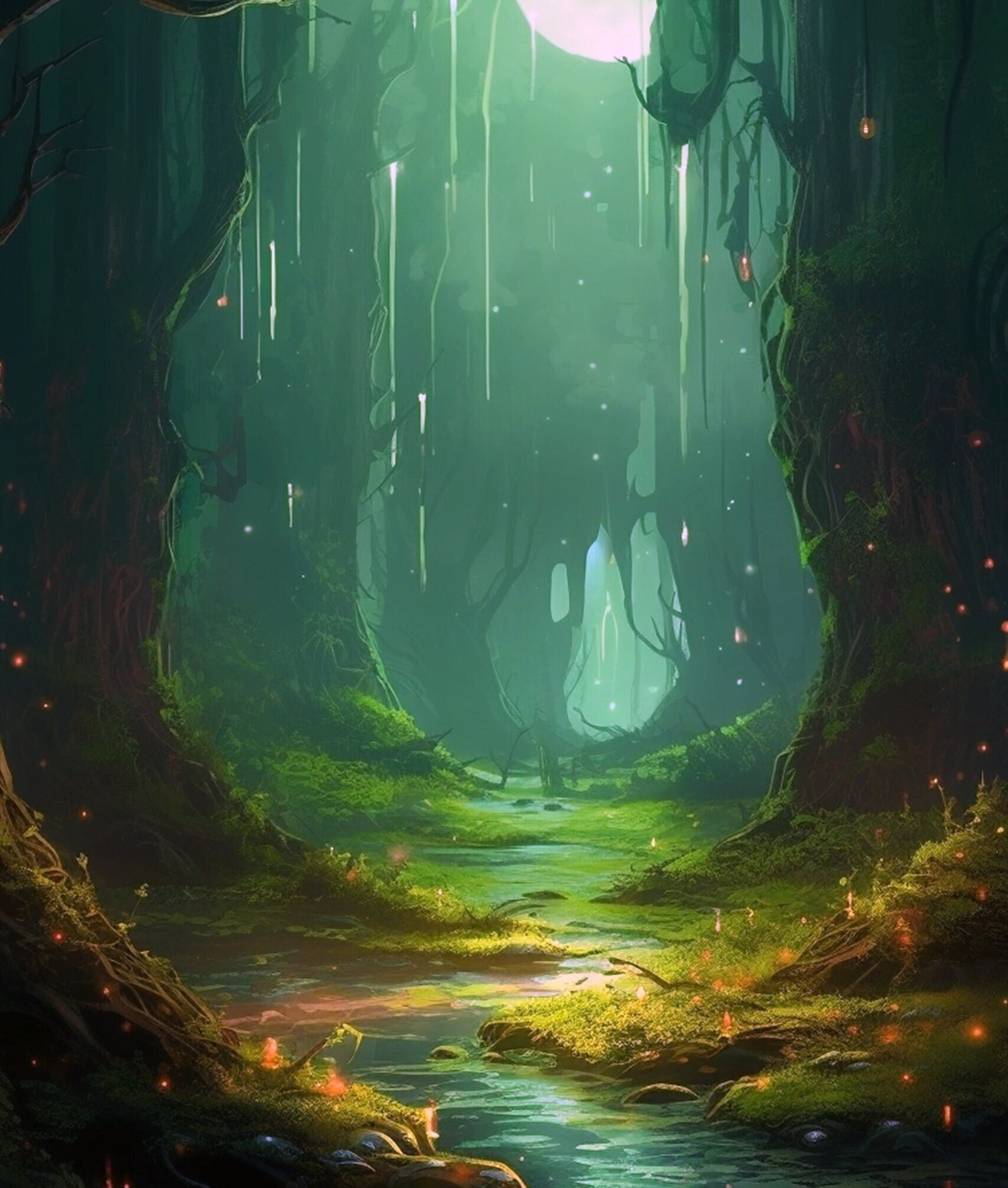 Felwood | Swamp Walkway | Alien Landscape Digital Download Only - Etsy