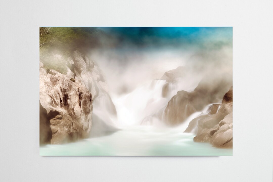 Misty Dreamland Waterfall Liminal Space Series 1 Digital Art - Etsy
