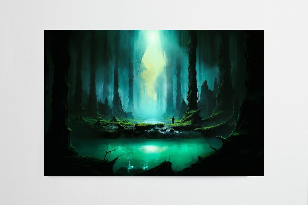 Sacred Pools | Deep Mysterious Woods | Magical Pools of Wonder Digital ...