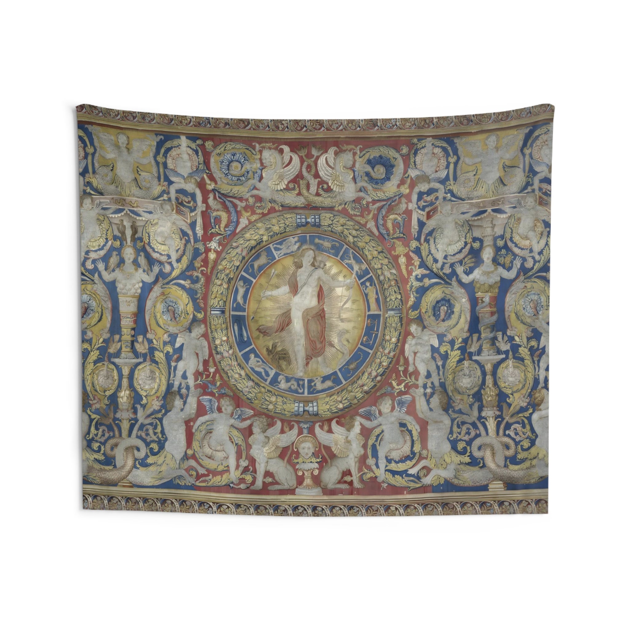 Apollo and Zodiac 1560 Indoor Wall Tapestries,medieval Tapestry ...