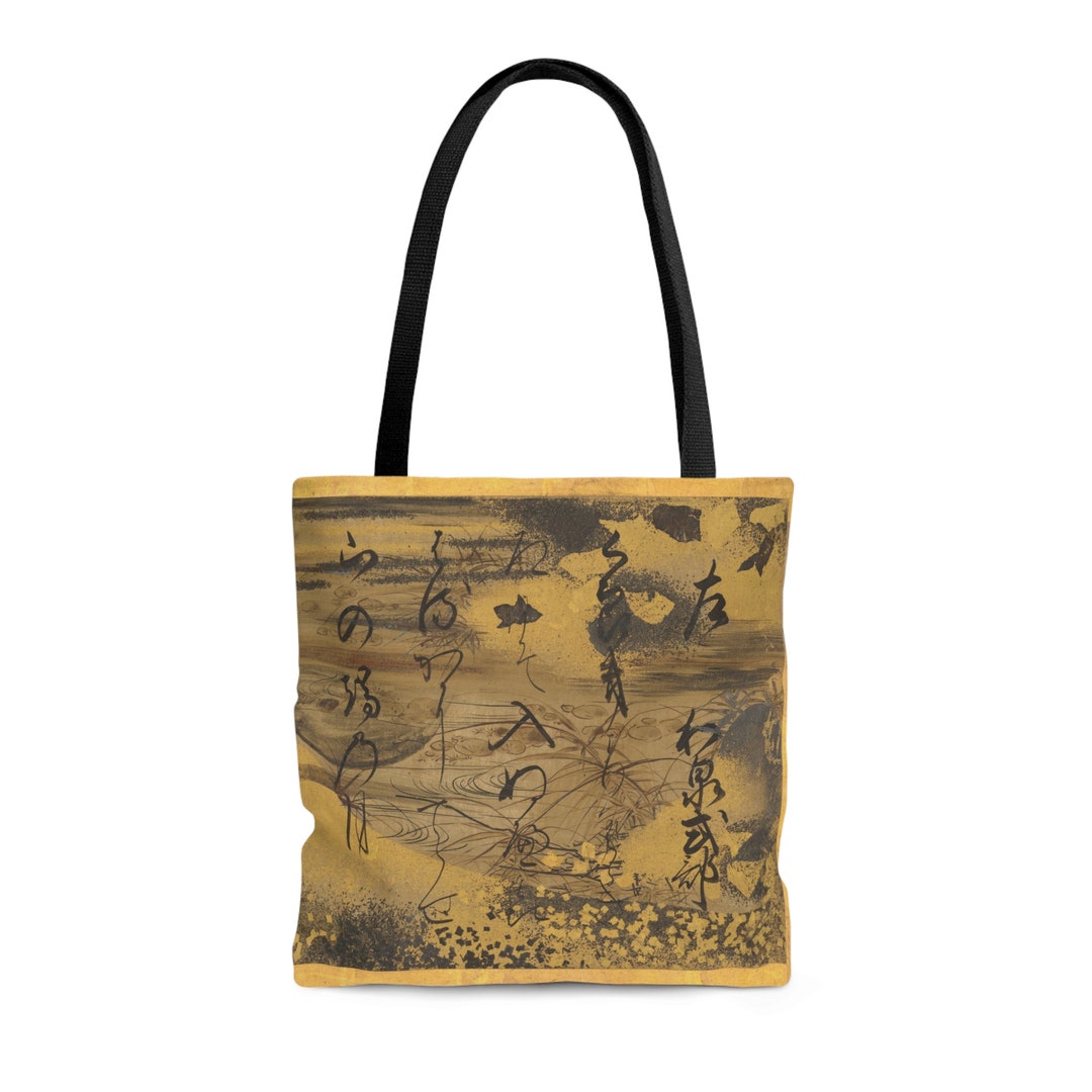 Album of Waka Early 17th Century Emperor Go-yozei Tote Bag aop,vintage ...
