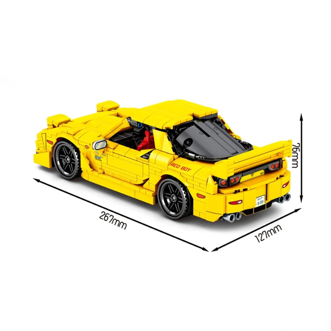 RX7 Moc Car Technic Set Custom Model Vehicle Building Blocks - Etsy