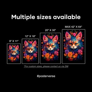 Feline Beauty in Bloom Digital File to Print - Etsy