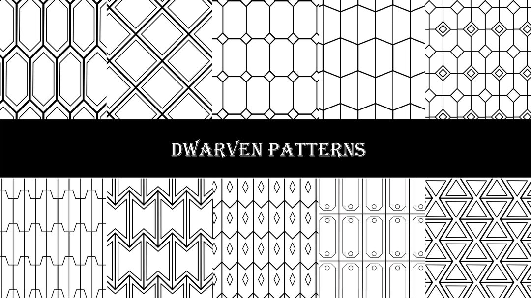10 Basic Dwarven Patterns - Etsy