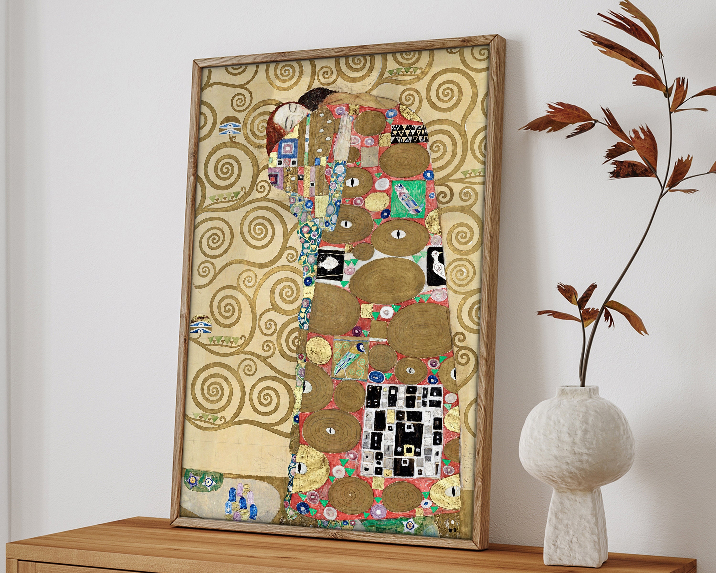Gustav Klimt Poster, Love Poster, Art Nouveau, Famous Artist Art ...