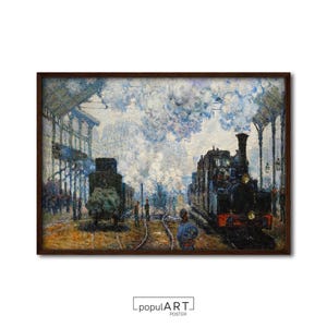 Claude Monet “arrival of a Train” Art Print, Impressionist Art Poster ...