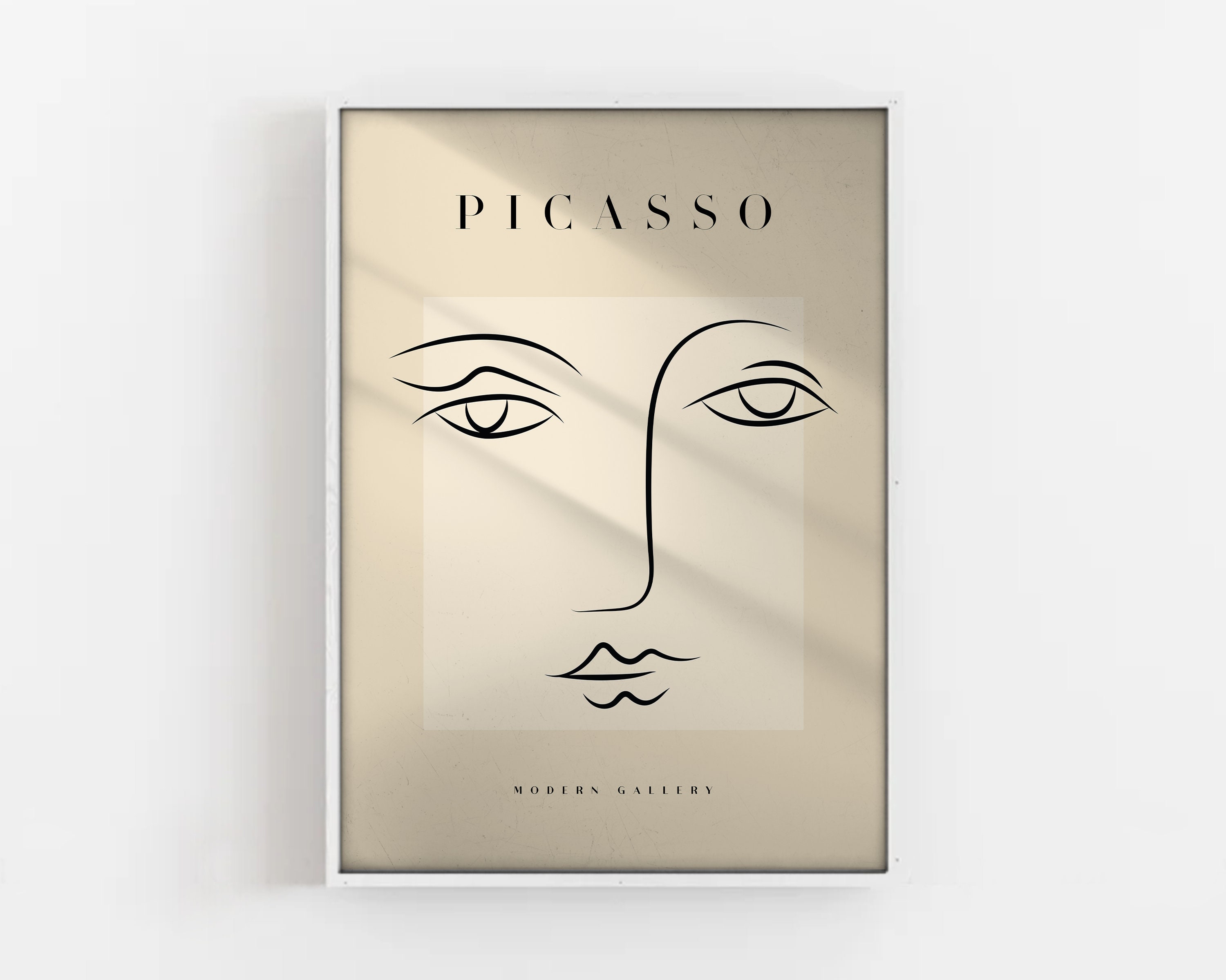 Picasso Art Print, Woman Face Line Art, Popular Artist Artwork ...