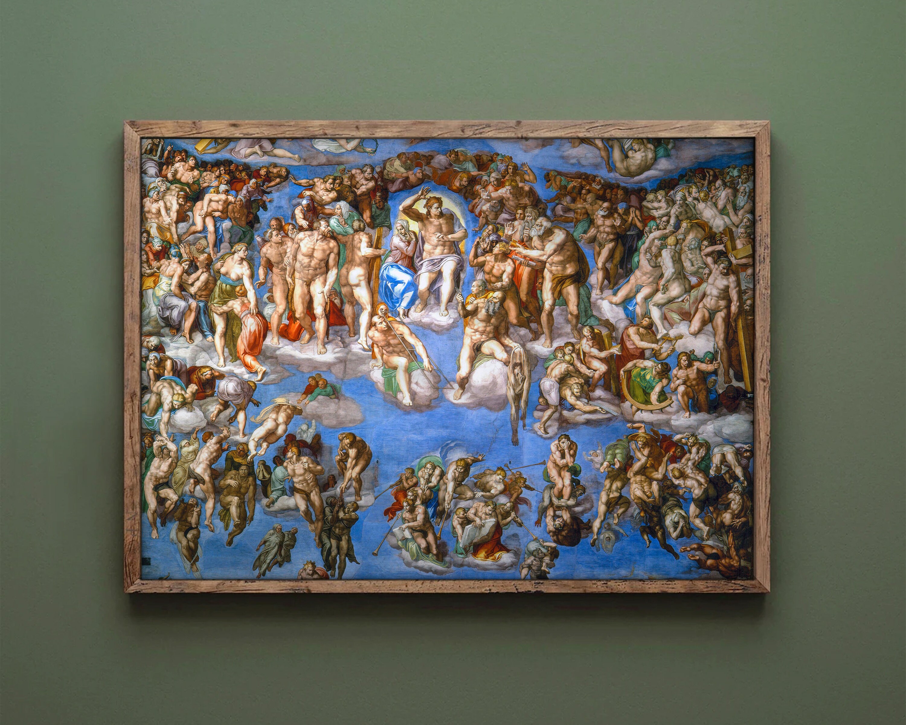 Michelangelo "the Last Judgment" Art Print, Christian Print ...