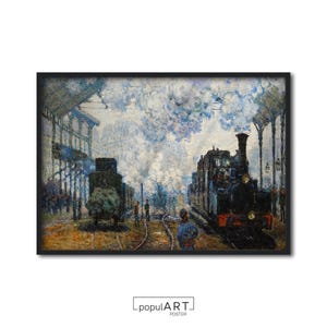 Claude Monet “arrival of a Train” Art Print, Impressionist Art Poster ...