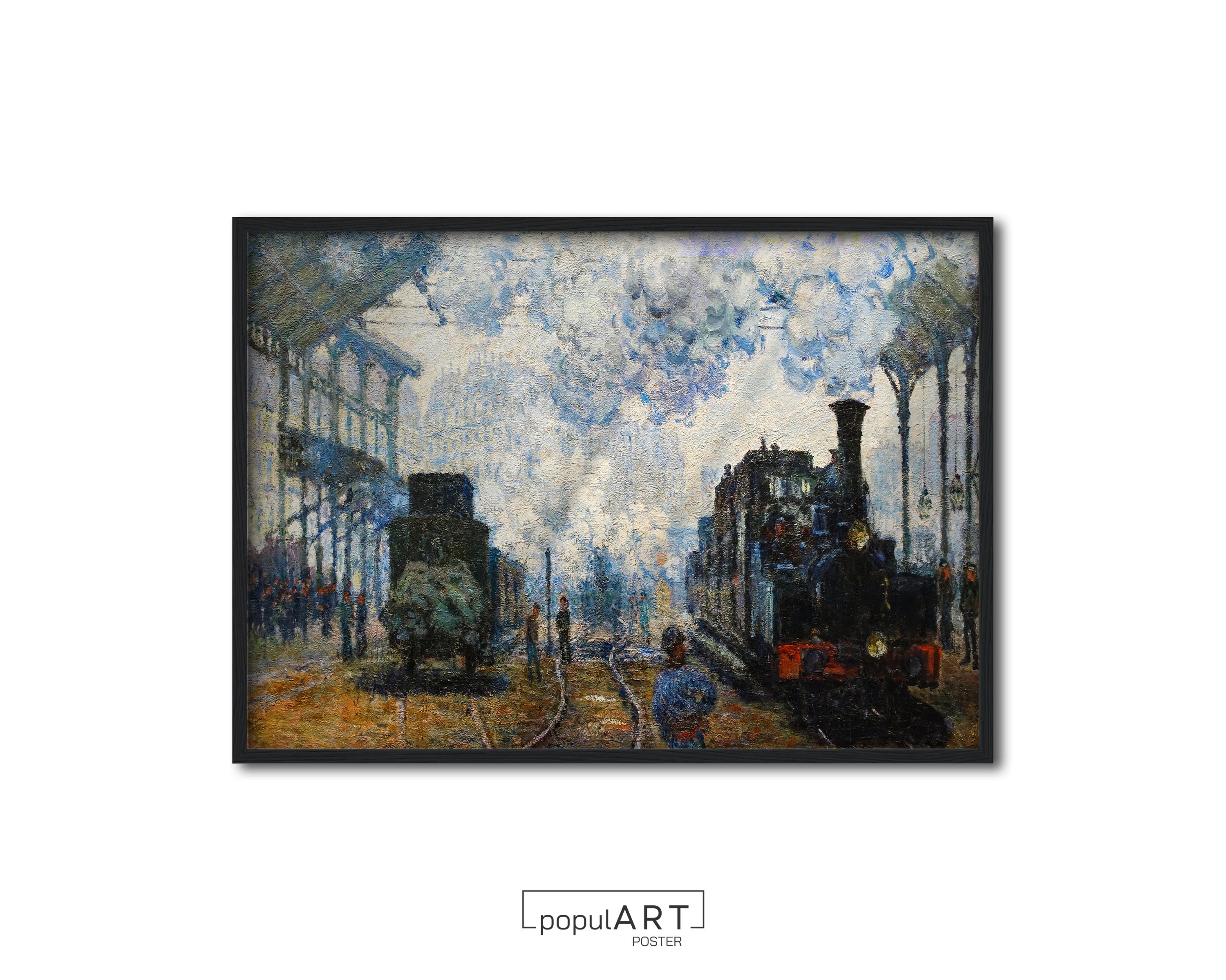 Claude Monet “arrival of a Train” Art Print, Impressionist Art Poster ...