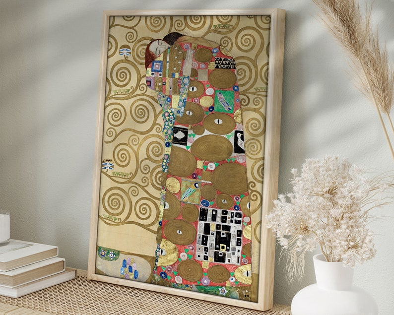 Gustav Klimt Poster, Love Poster, Art Nouveau, Famous Artist Art ...