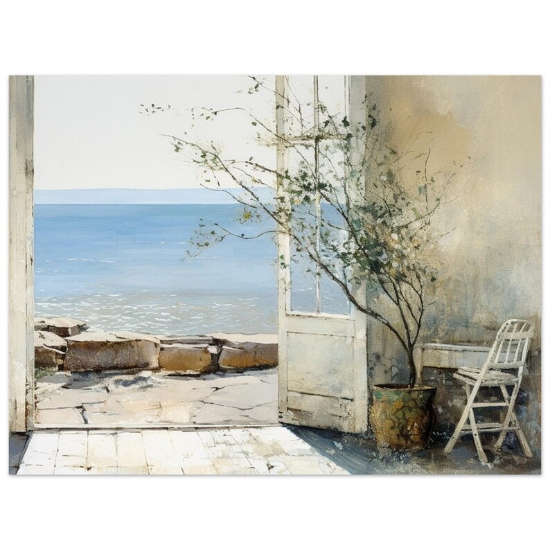 Andrew Wyeth Watercolor Poster, Seascape Print, Landscape Wall Poster ...