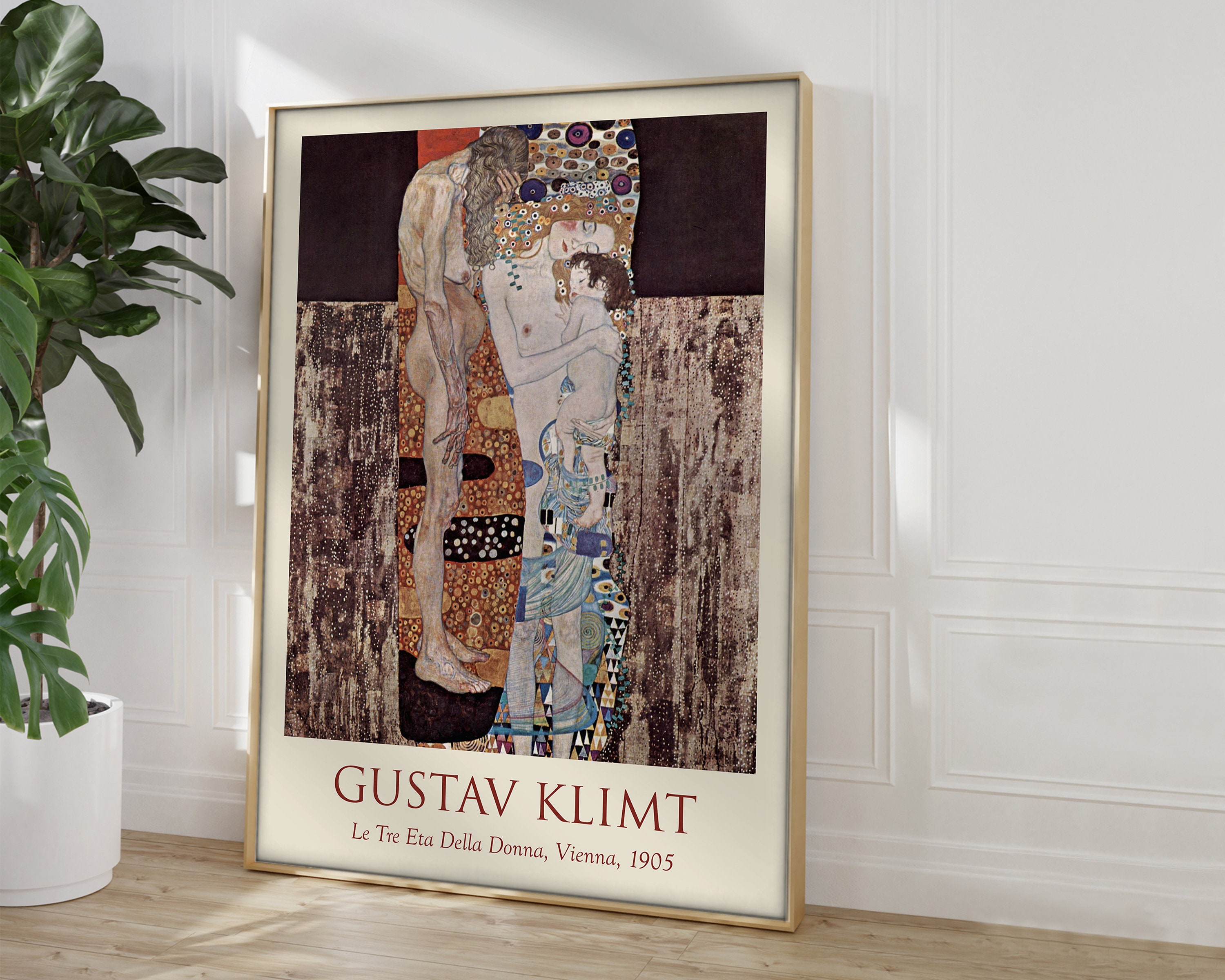 Gustav Klimt Poster Exhibition Poster Famous Painting Fine - Etsy