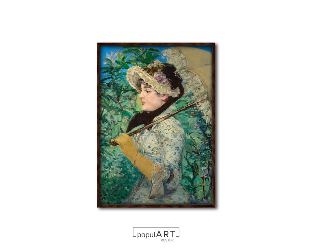 Edouard Manet "le Printemps" Art Poster, Woman Portrait Print ...