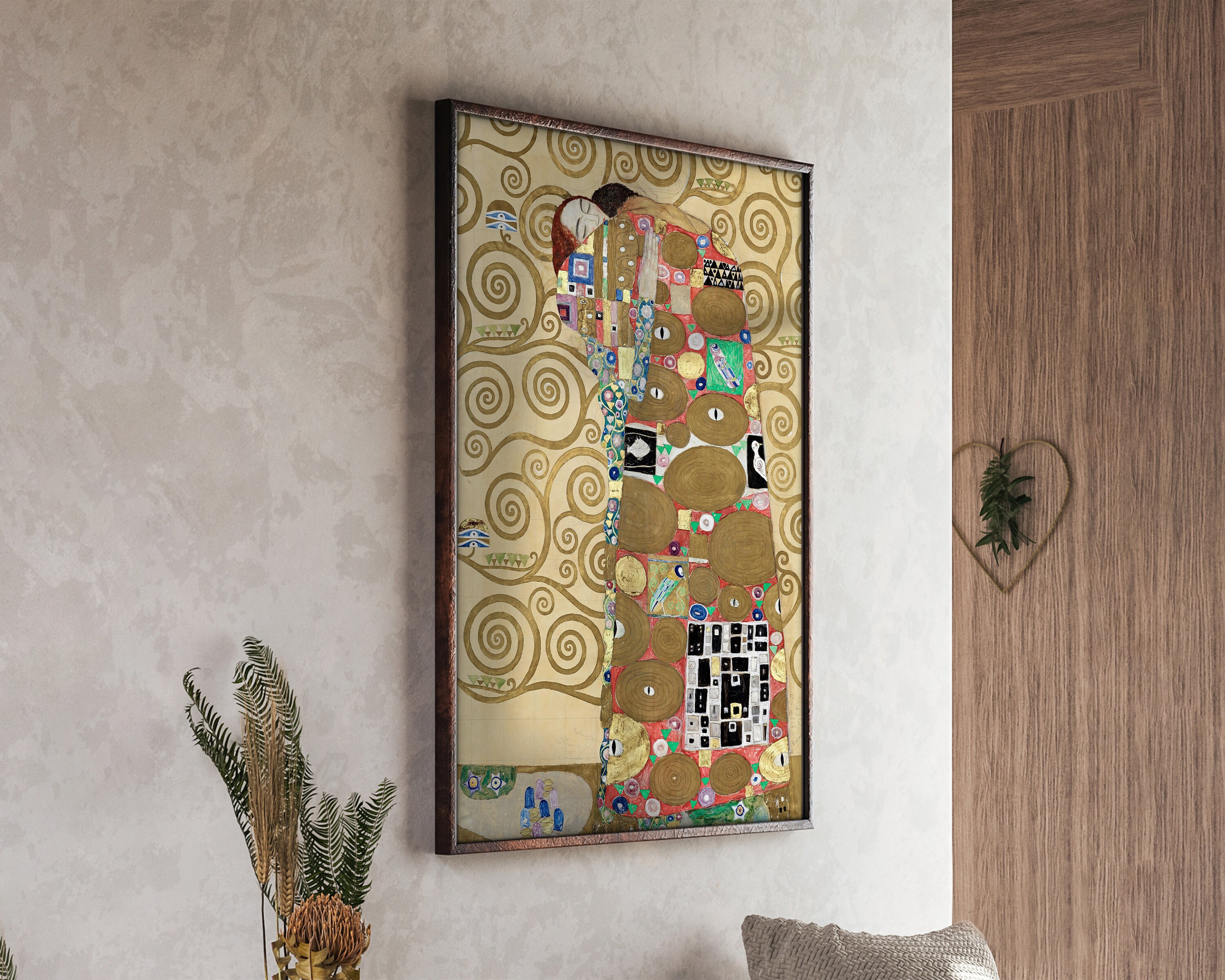 Gustav Klimt Poster, Love Poster, Art Nouveau, Famous Artist Art ...