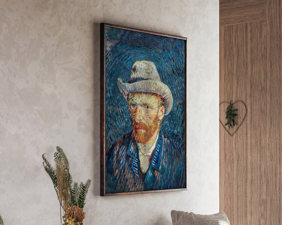 Vincent Van Gogh Poster, Portrait Painting, Vintage Print, Eclectic ...