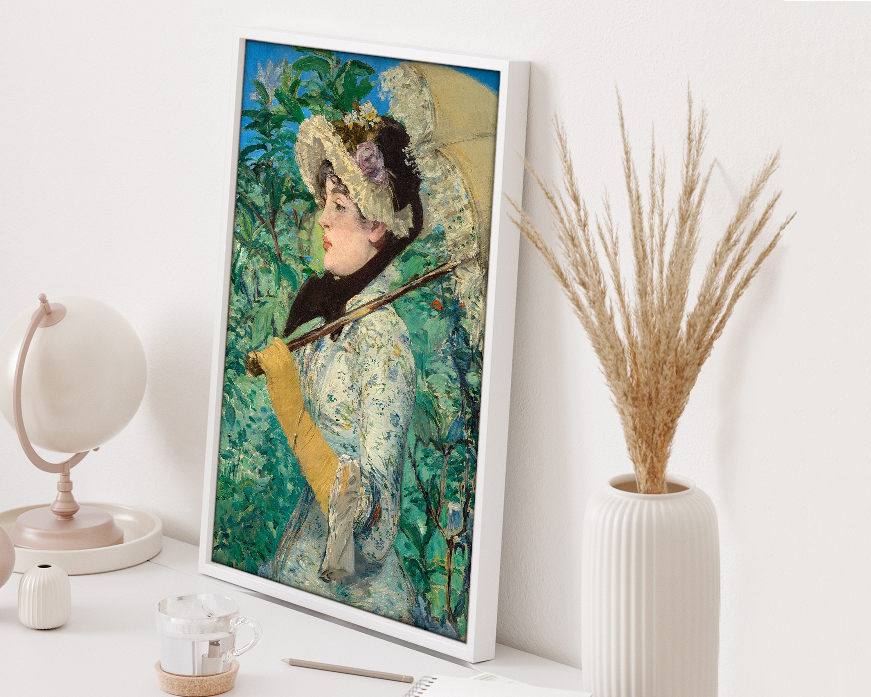 Edouard Manet le Printemps Art Poster, Woman Portrait Print ...