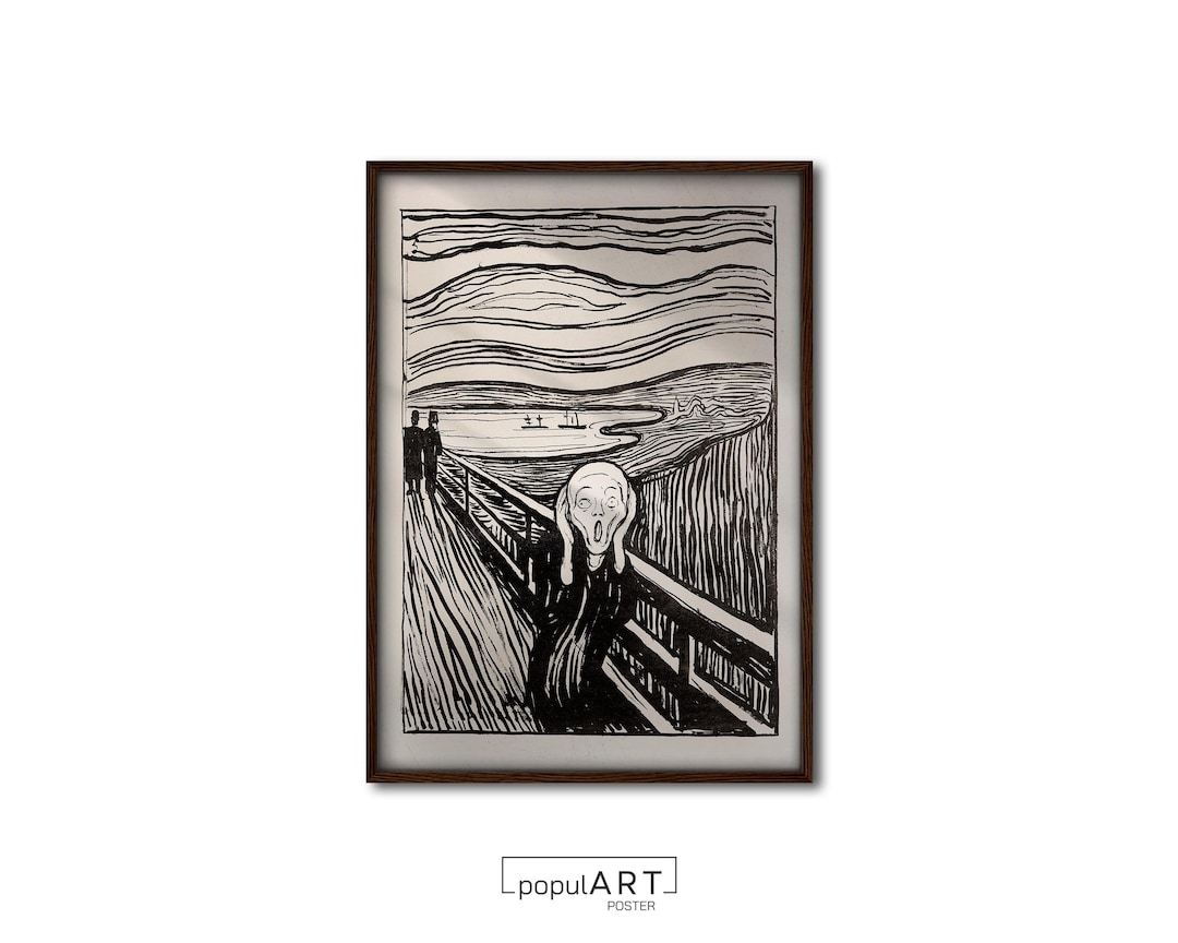 Edvard Munch Poster, Moody Wall Art, Impressionism Art, Modern ...