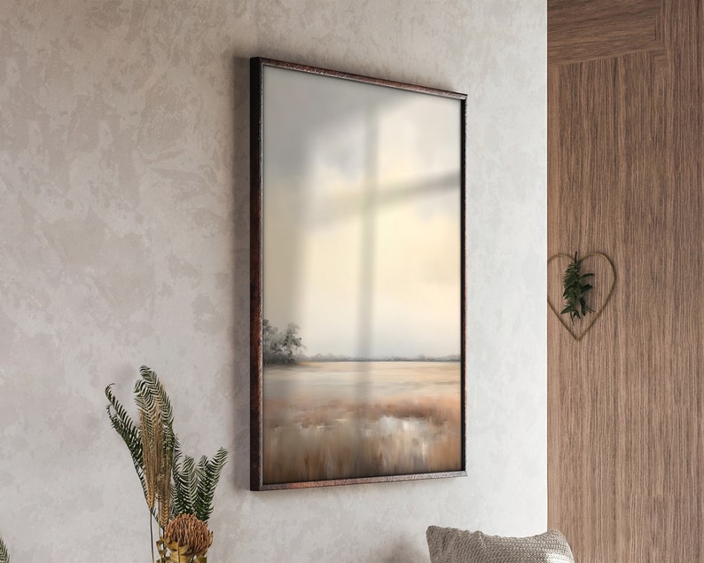 Vintage Landscape Poster, Rustic Farmhouse Decor, Warm Vintage Print ...