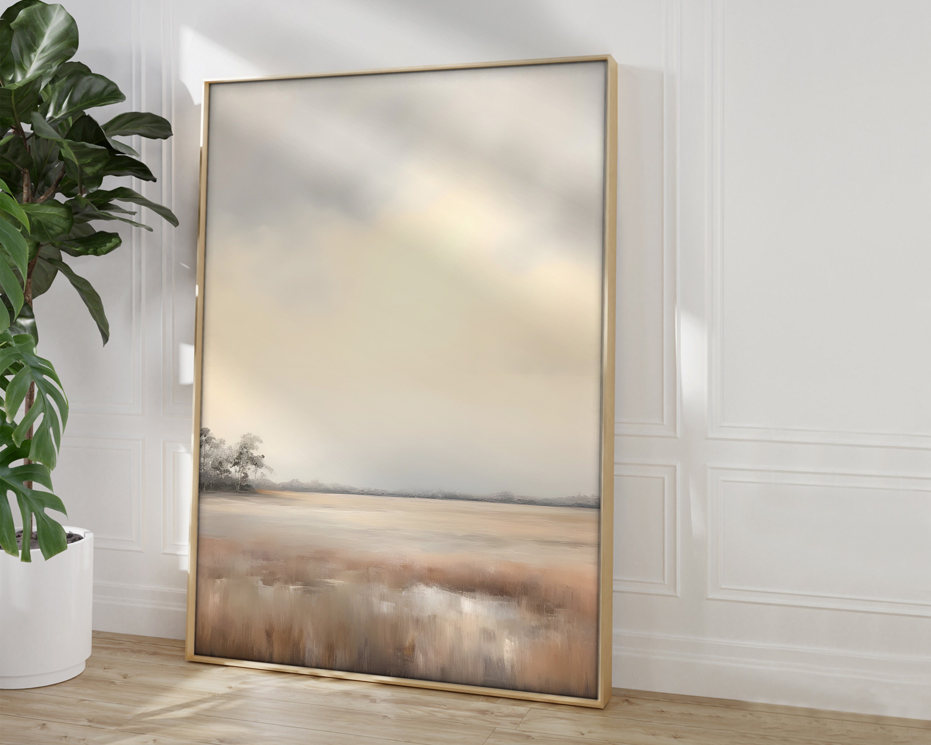 Vintage Landscape Poster, Rustic Farmhouse Decor, Warm Vintage Print ...