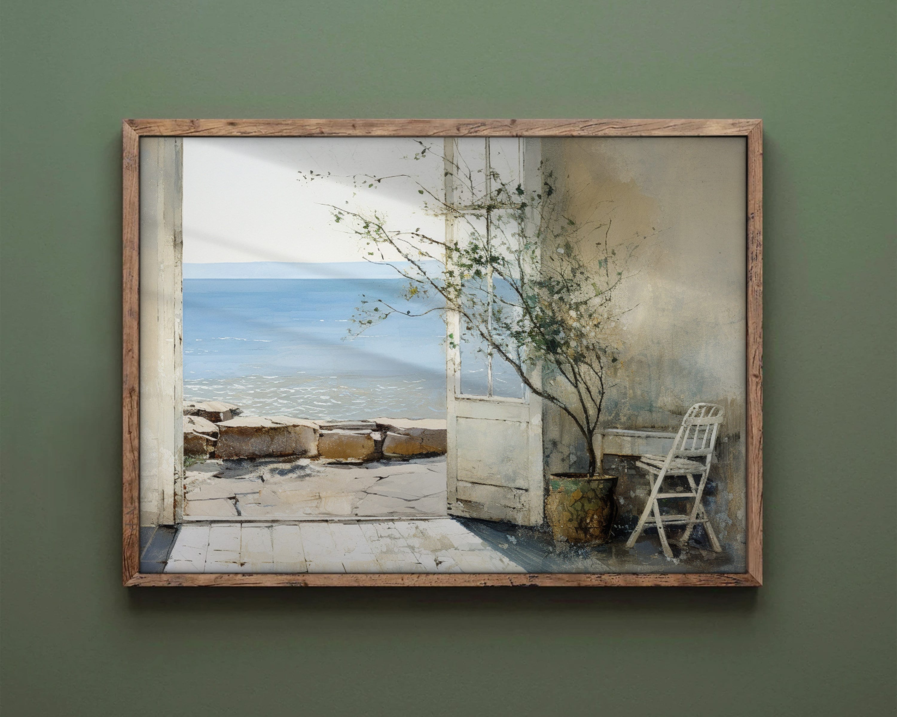 Andrew Wyeth Watercolor Poster, Seascape Print, Landscape Wall Poster ...