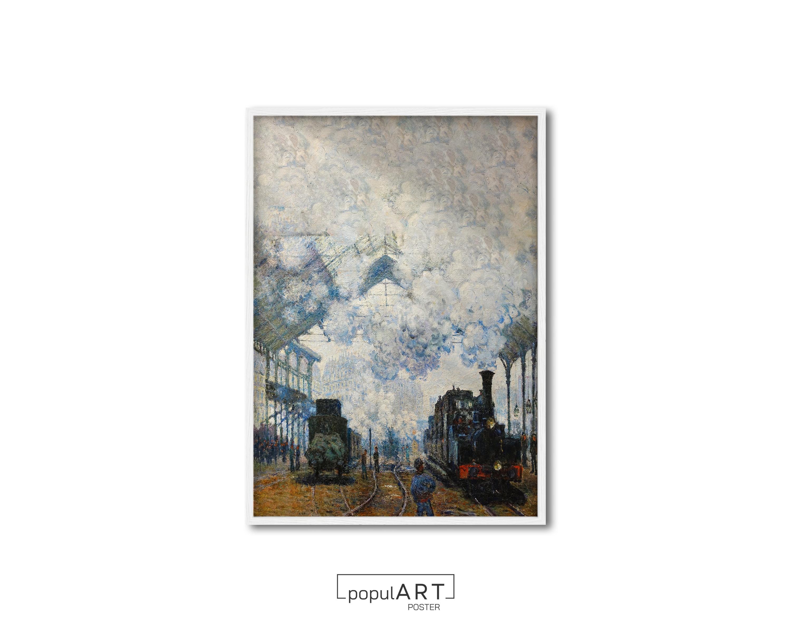 Claude Monet "arrival of a Train" Art Print, Impressionist Oil Painting ...