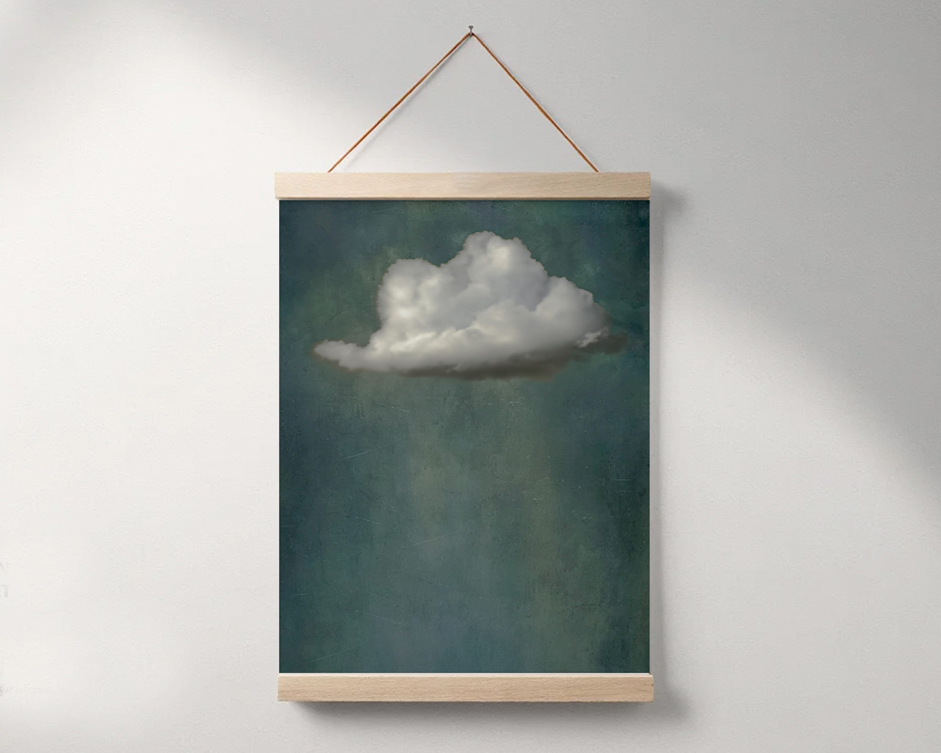 Vintage Moody Cloud Print, Moody Sky Print, Minimalist Cloud Art, White Cloud Oil Painting ...
