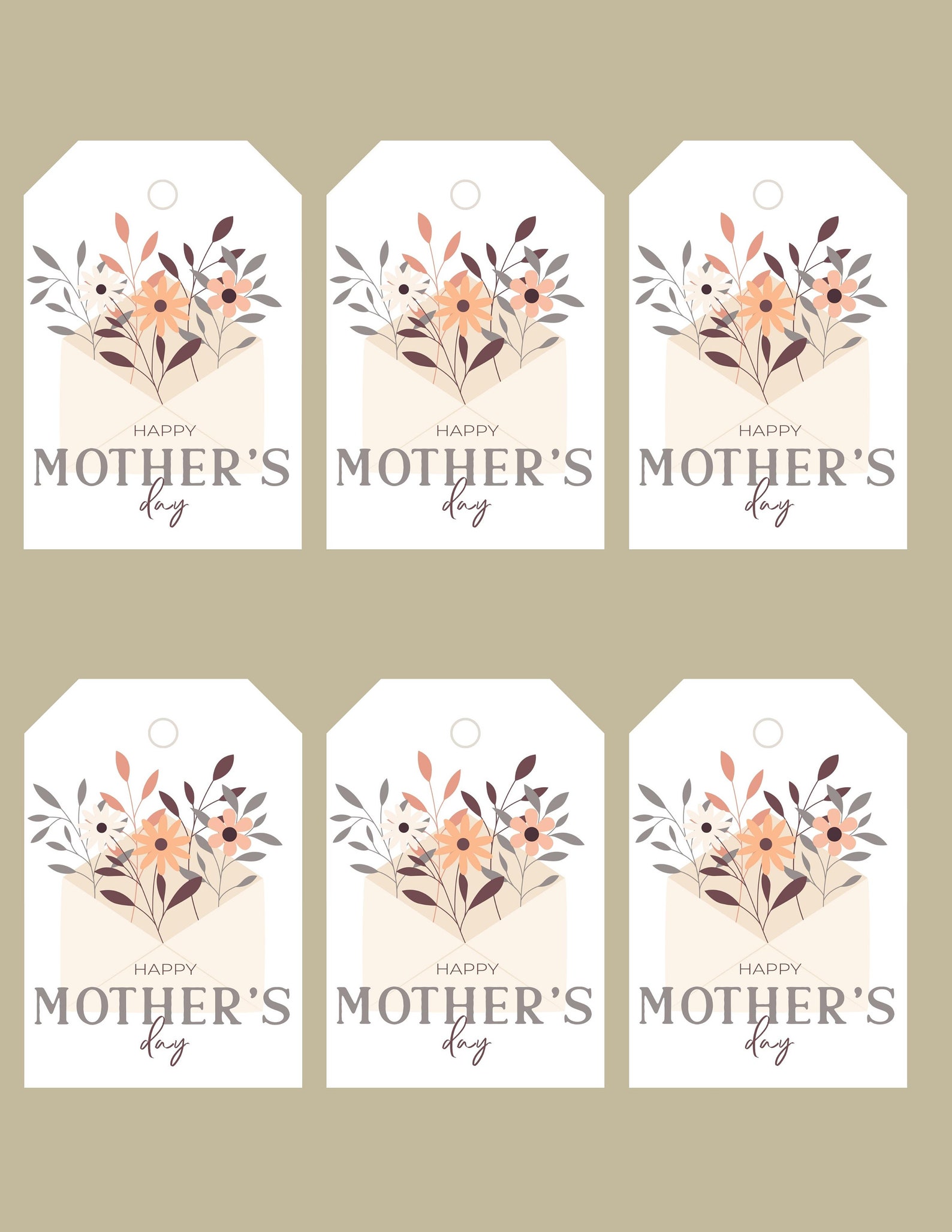 Mothers Day Gift Tags Printable Mothers Day Treat Tags - Etsy