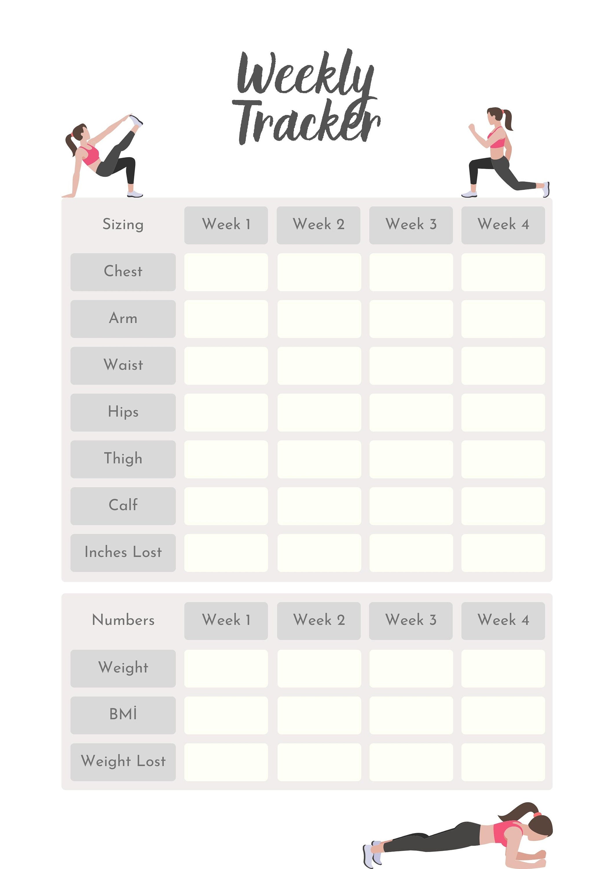 Fitness Diet & Health Planner Inserts Bundleprintable Health - Etsy