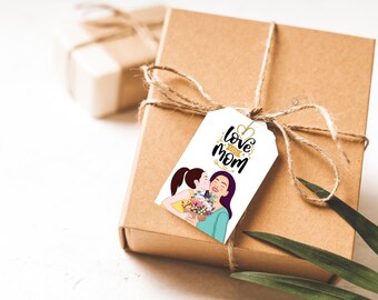 Mothers Day Gift Tags, Printable Mothers Day Treat Tags, Mothers Day ...