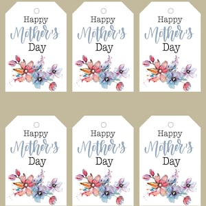 Mothers Day Gift Tags, Printable Mothers Day Treat Tags, Mothers Day ...