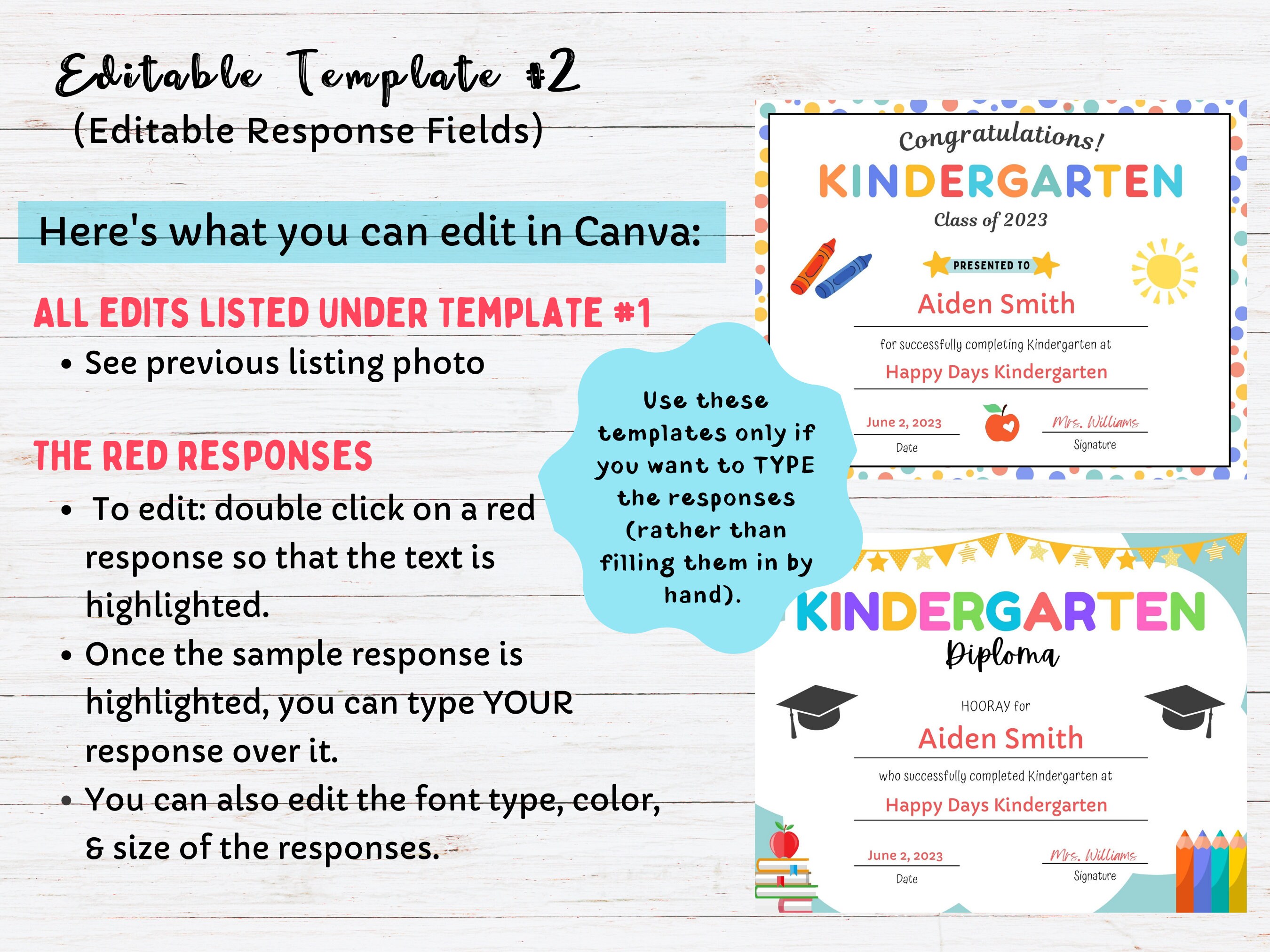 Editable Kindergarten Graduation Certificate, Printable Kindergarten ...