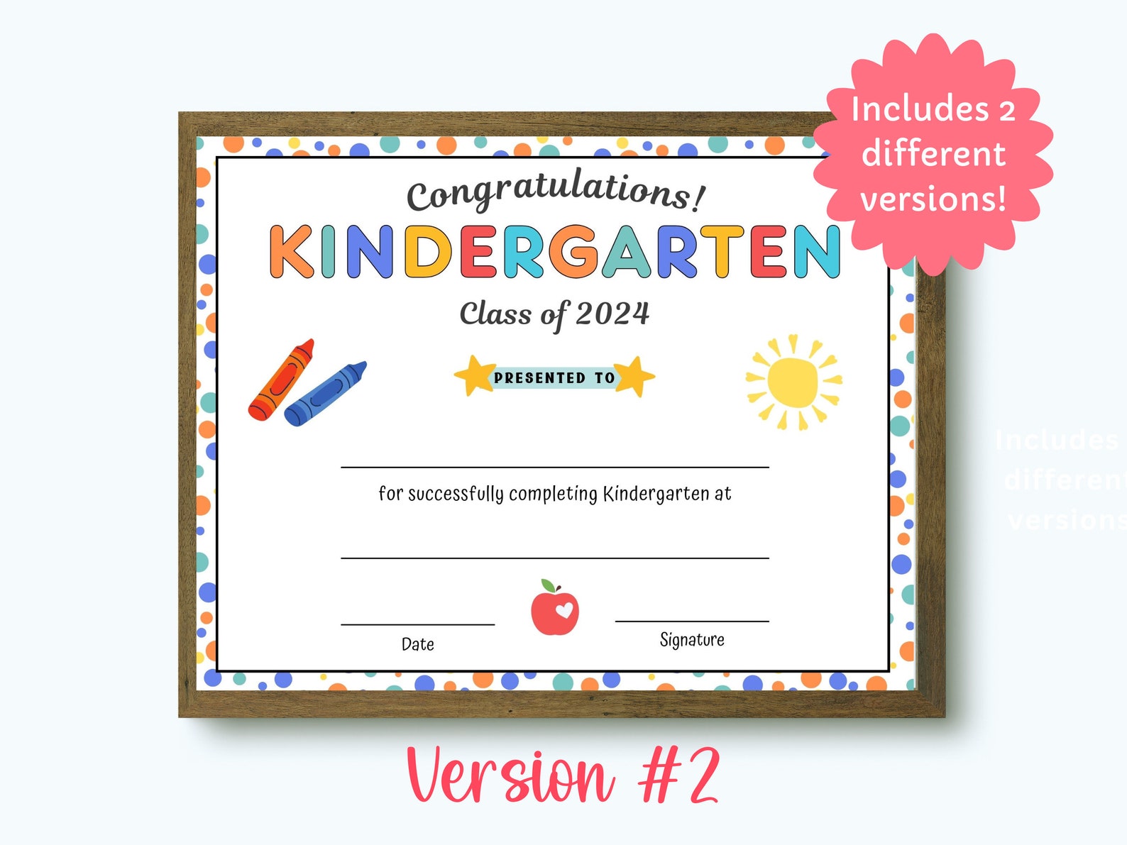 Editable Kindergarten Graduation Certificate, Printable Kindergarten ...