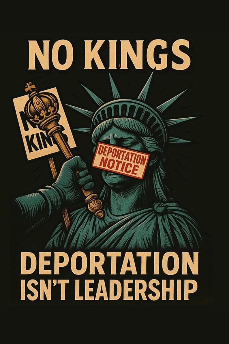 No Kings Protest Sign – Printable PDF & PNG | Resist Poster, Anti-trump ...