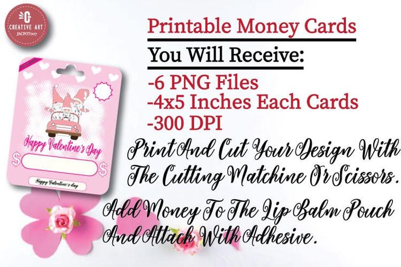 Valentine's Day Money Cards, Printable Card, Money Card, Valentine ...