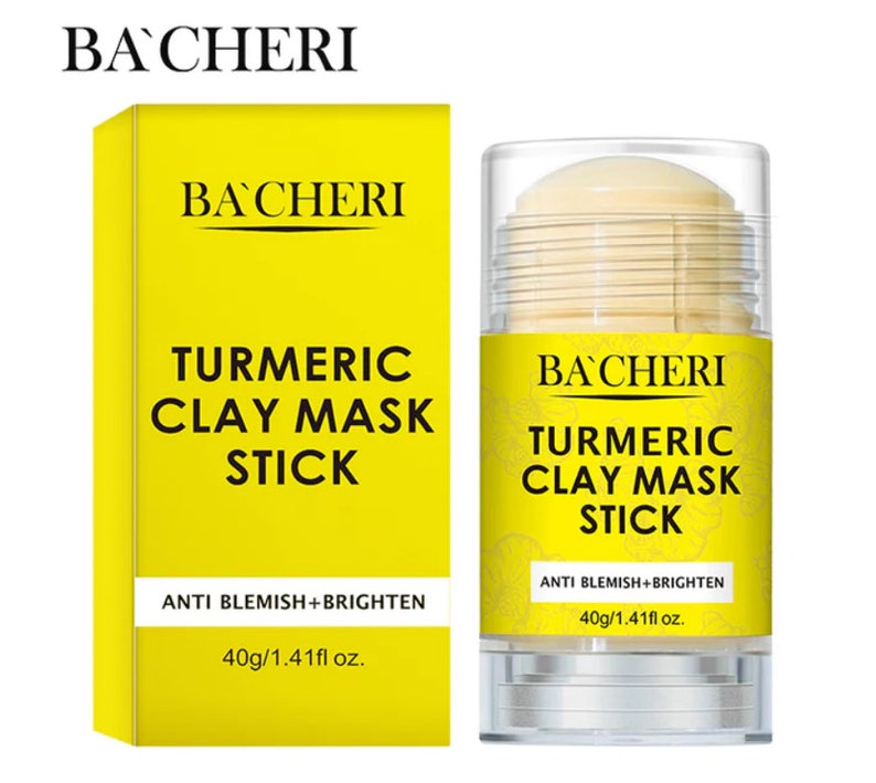 BACHERI Turmeric Clay Mud Mask Stick 40g - Etsy