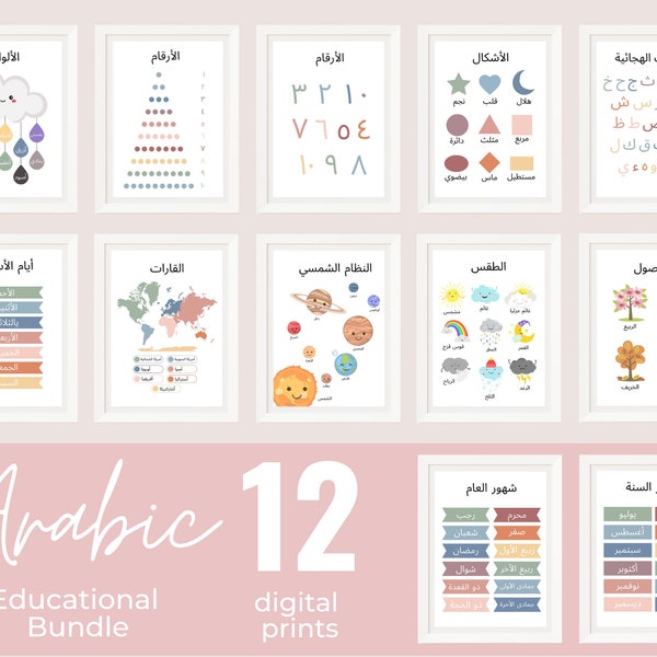 Arabic Classroom Posters - Etsy