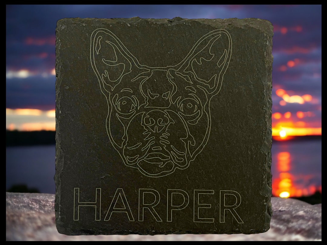 Slate Dog Coasters, Custom Coaster, Mix & Match, Non-slip, Personalized ...