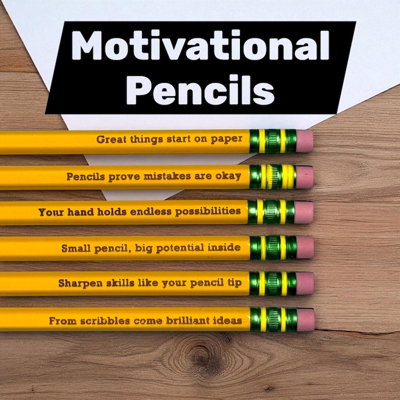 Pencils With Kind Sayings - Etsy