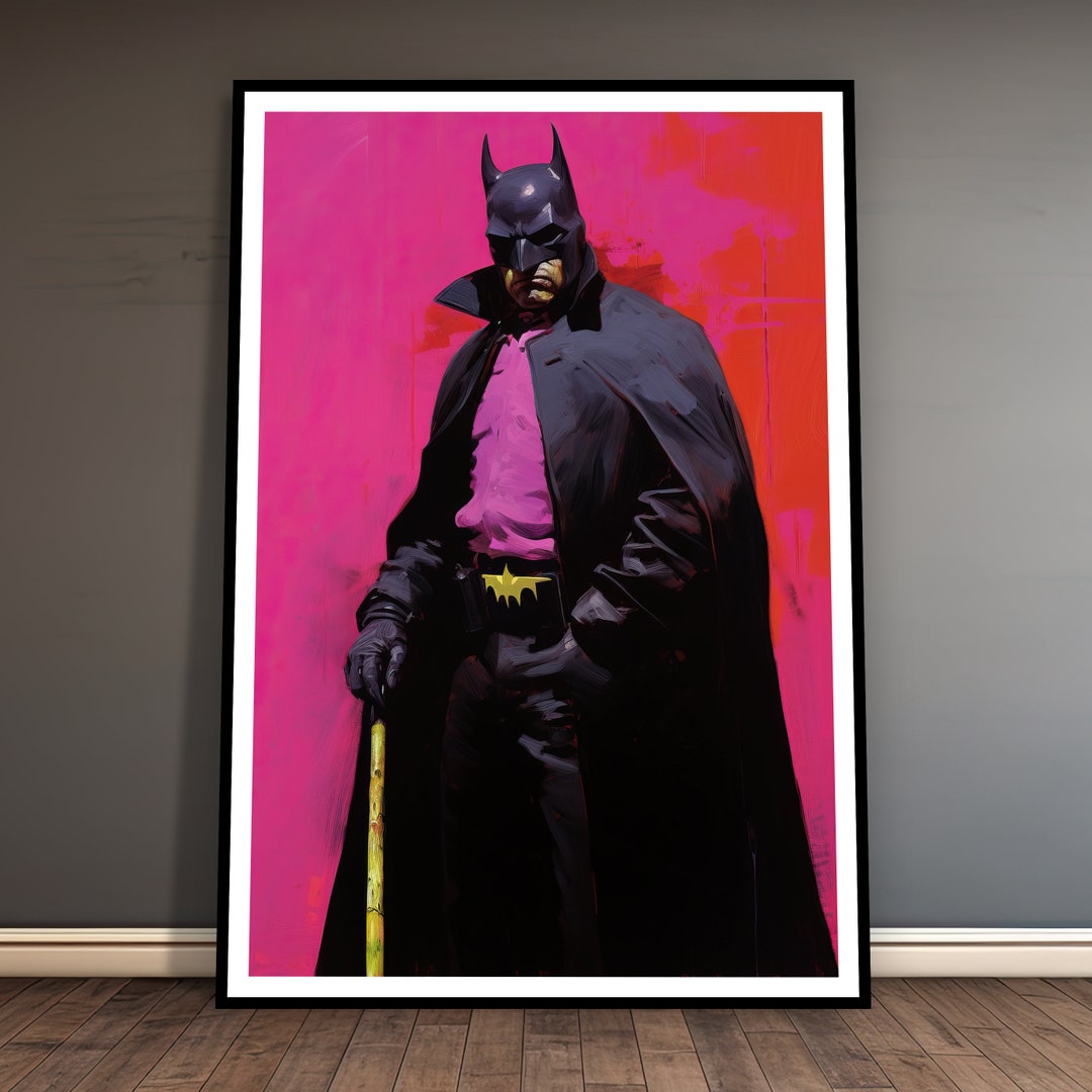 Old Superhero Enjoying His Retirement Fine Art Poster, Digital Art ...