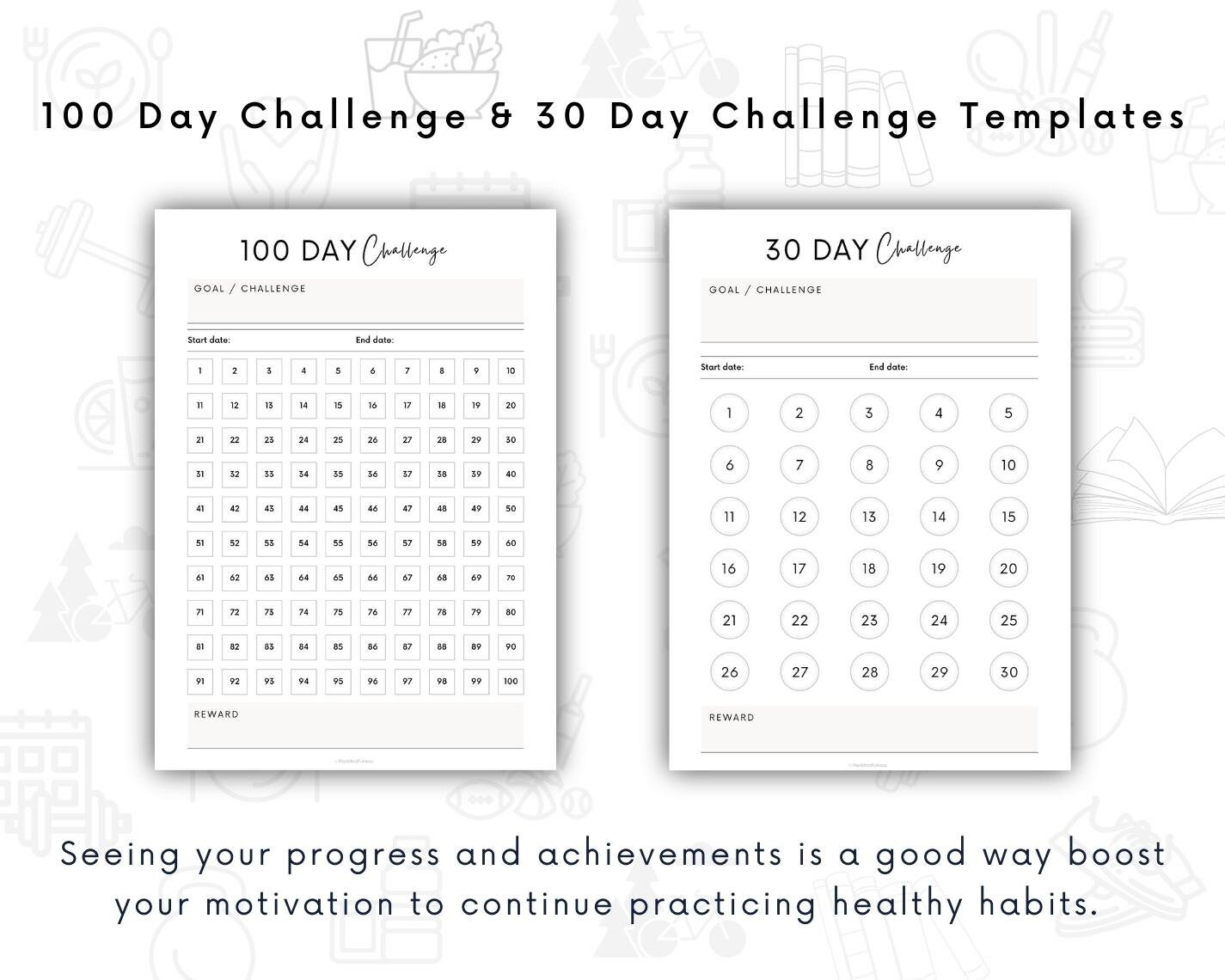 Printable Habit Tracker Bundle 2023 Digital Monthly, Weekly, Daily ...
