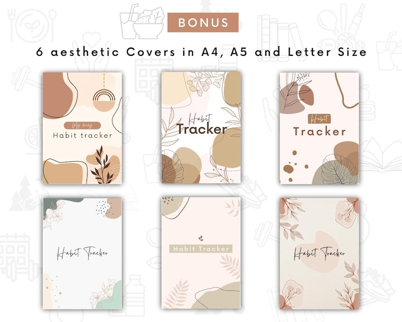 Printable Habit Tracker Bundle 2023 | Digital Monthly, Weekly, Daily ...