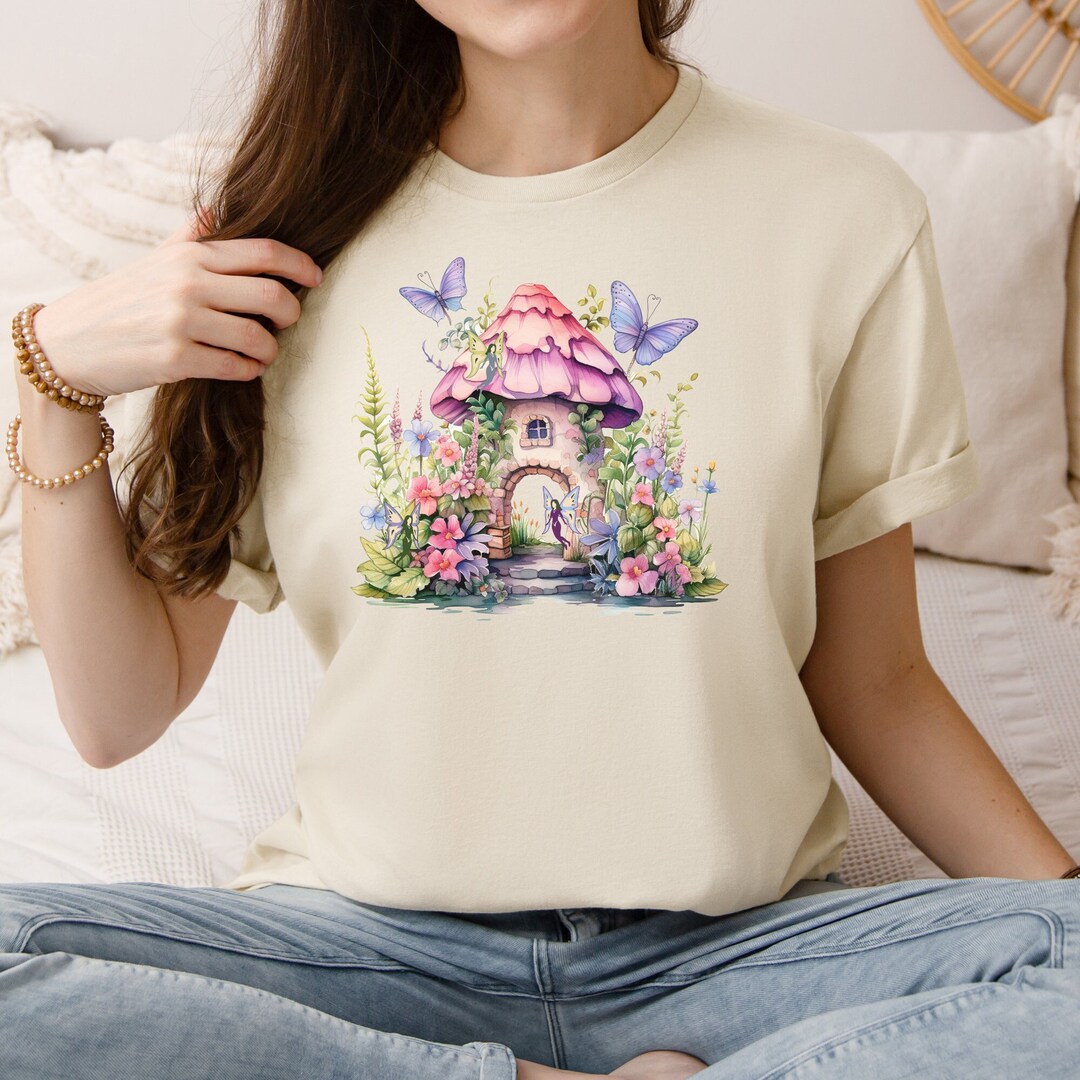 Vintage Fairy T Shirt Cottagecore Fairy Cottage Top, Retro Fairycore ...