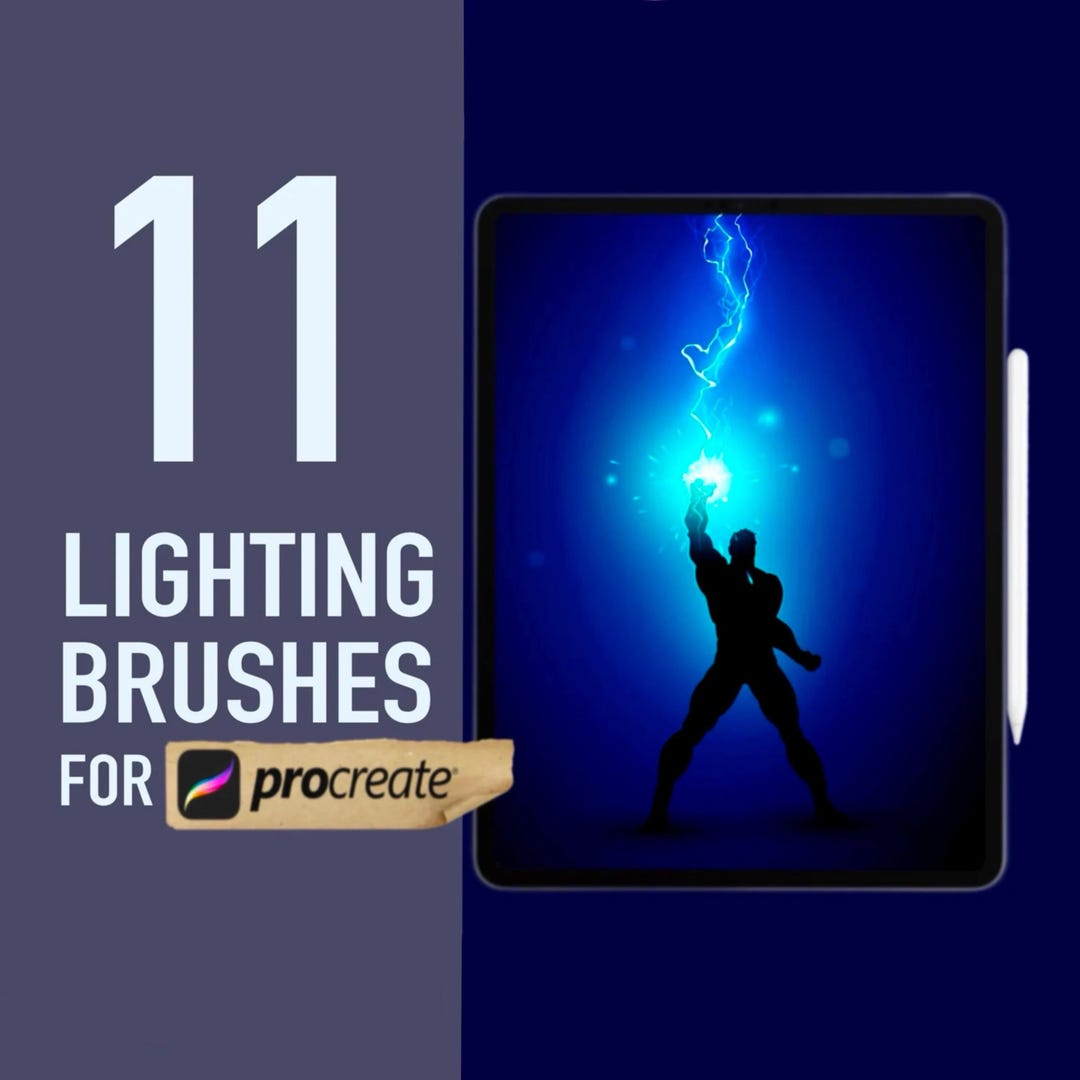 Lightning Brushes for Procreate - Etsy