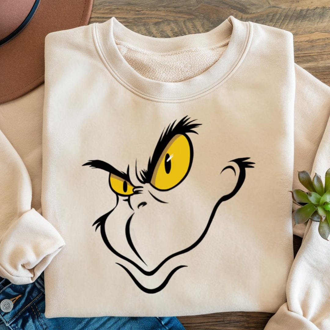 Grinch Face Svg Grinch SVG Grinch Face Silhouette Christmas Grinch Face ...