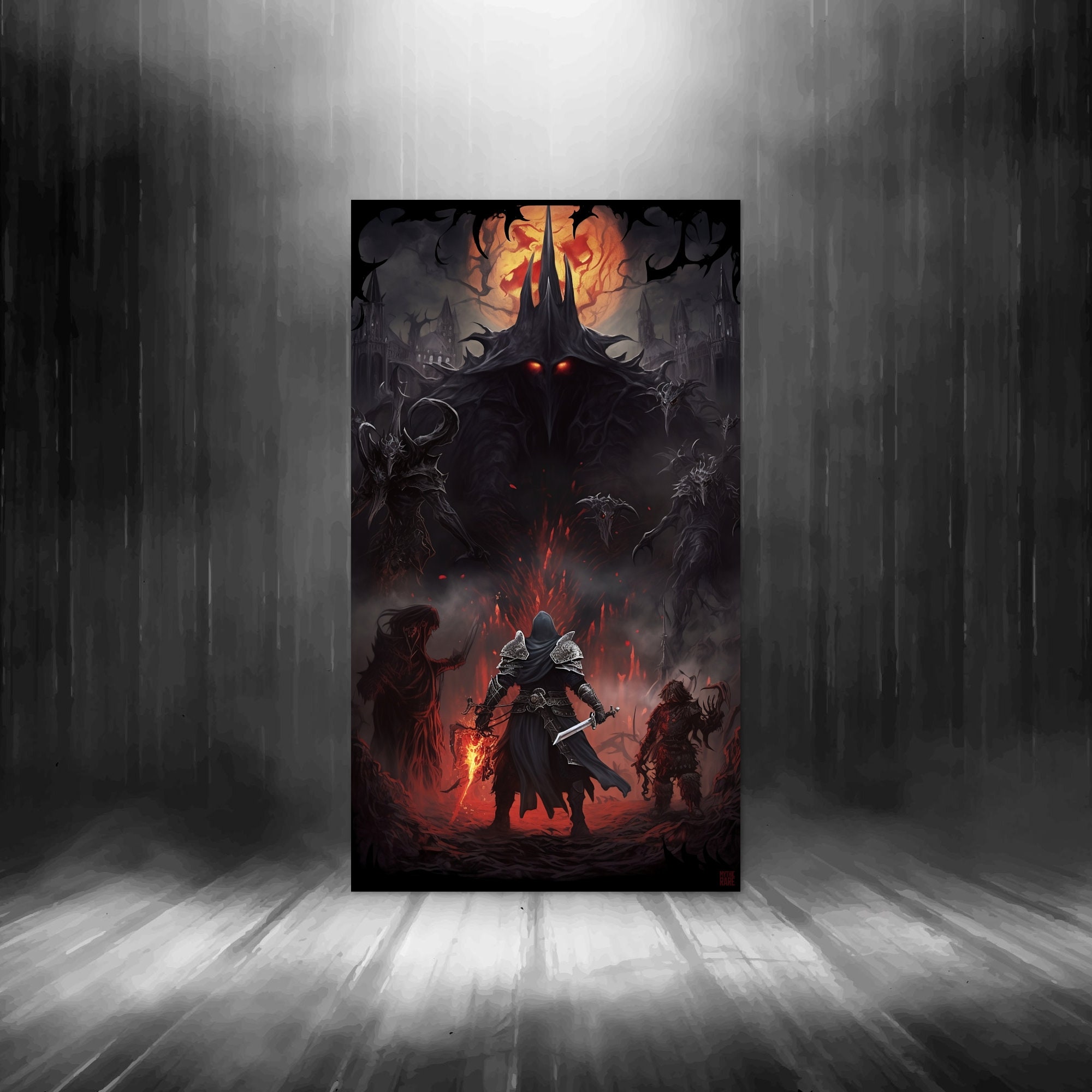 Dark Fantasy Art | Pyromancer Devil | Digital Print | Instant Digital ...